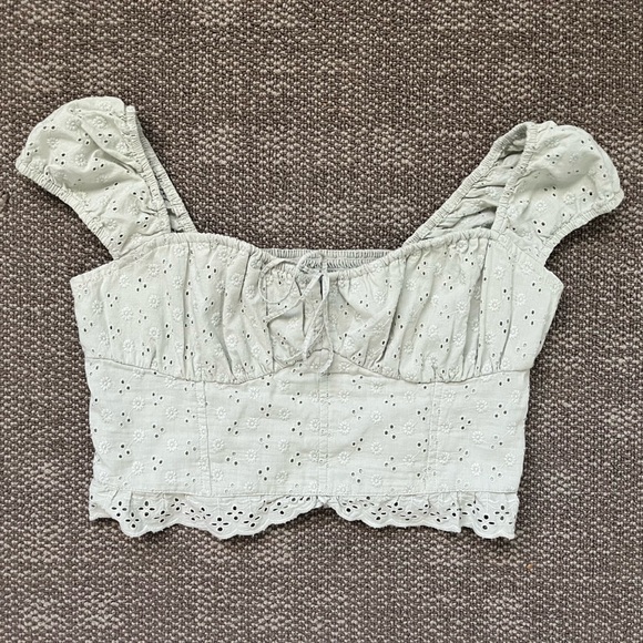 Hollister | Tops | Cottagecore Milkmaid Crop Top | Poshmark
